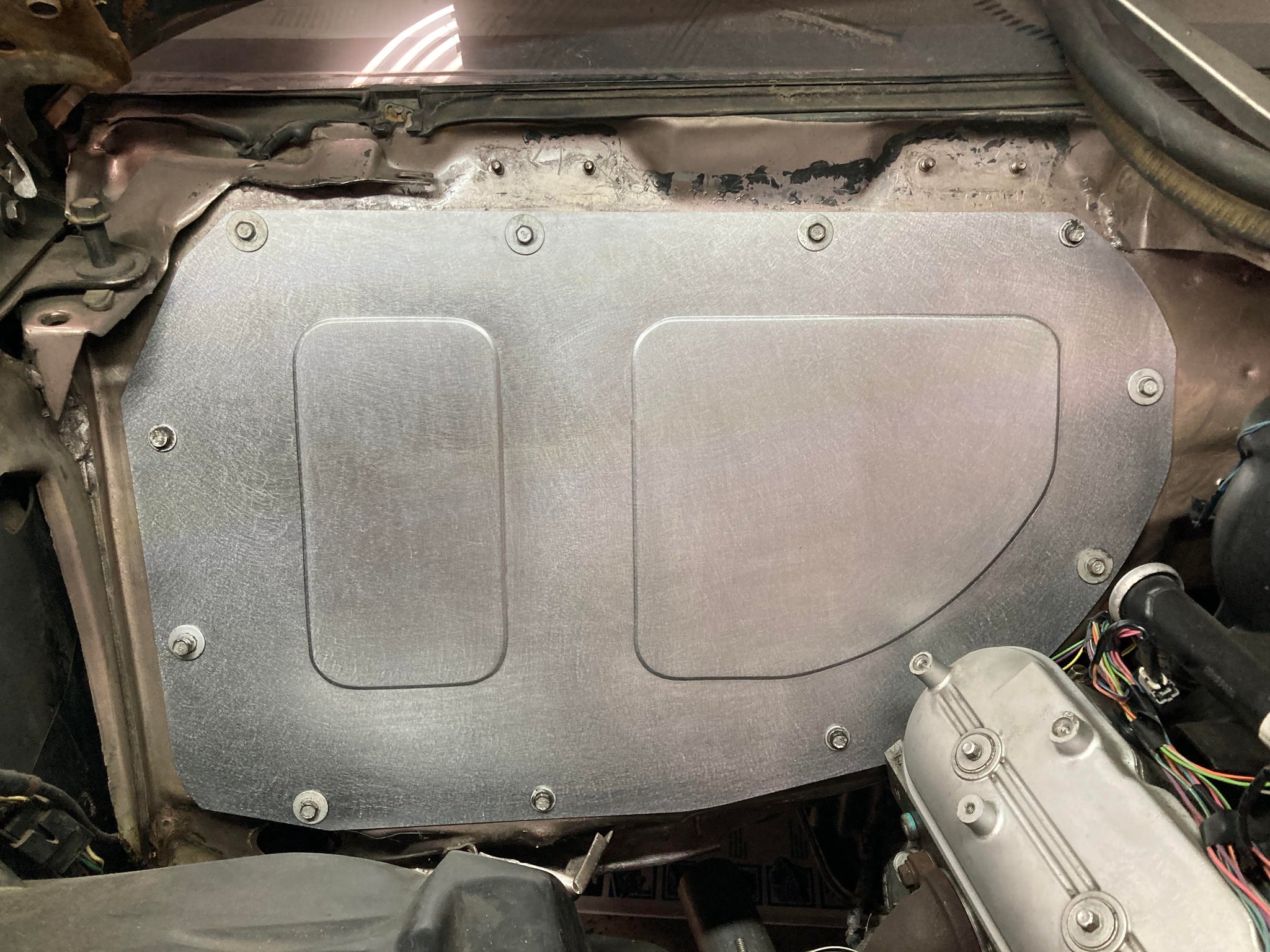 78-87 G Body A/C Heater Box Firewall Delete Panel Cover Plate Bolt In ...